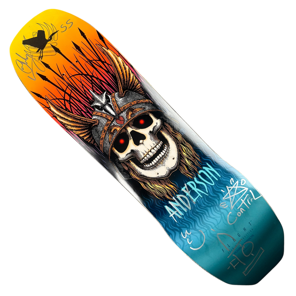 Andy Anderson Powell Peralta Skateboards Flight Deck 8.47x32 Signed Co ...