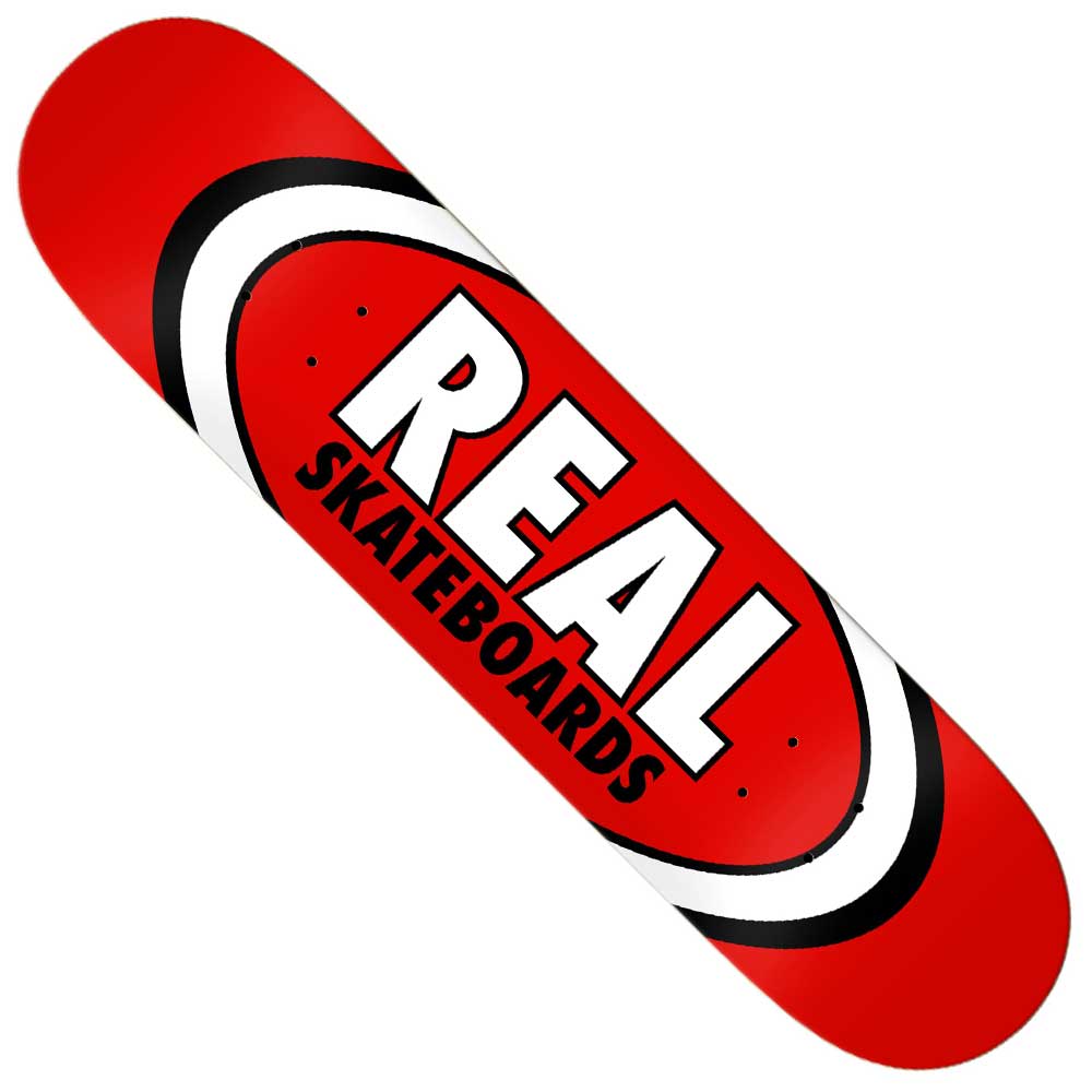 Classic Oval Red 8.12x31.3 Real Skateboards Deck – Southside Skatepark ...