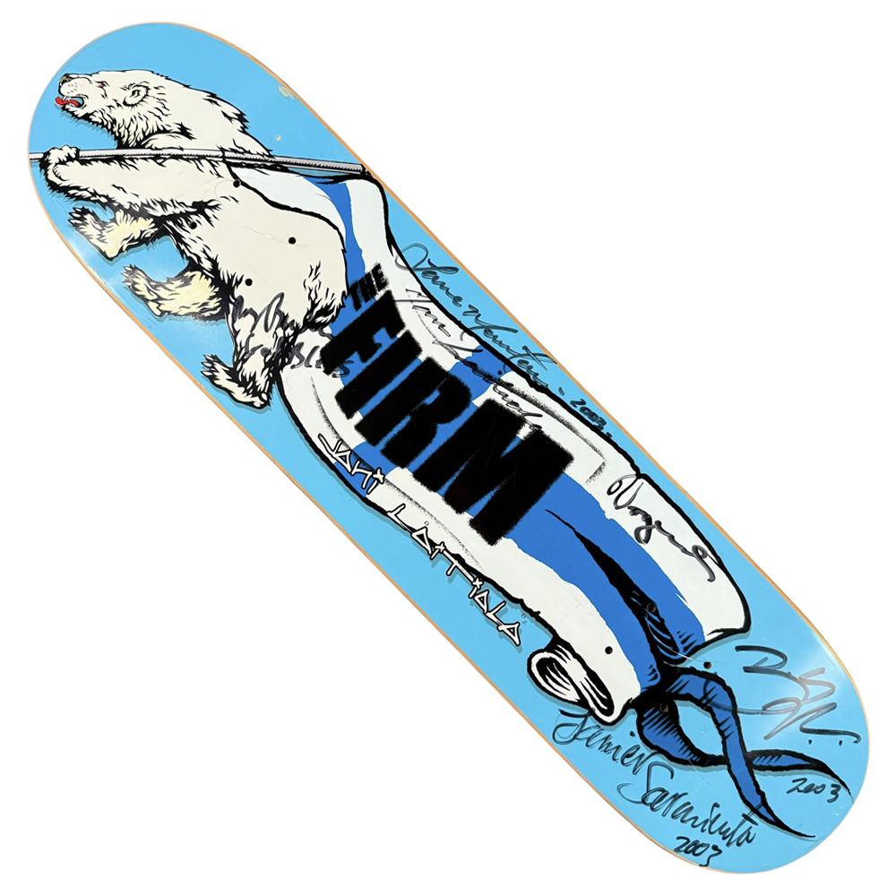 Jani Laitiala The Firm Skateboards Deck 7.6x30.9 Circa 2003 Signed Col ...