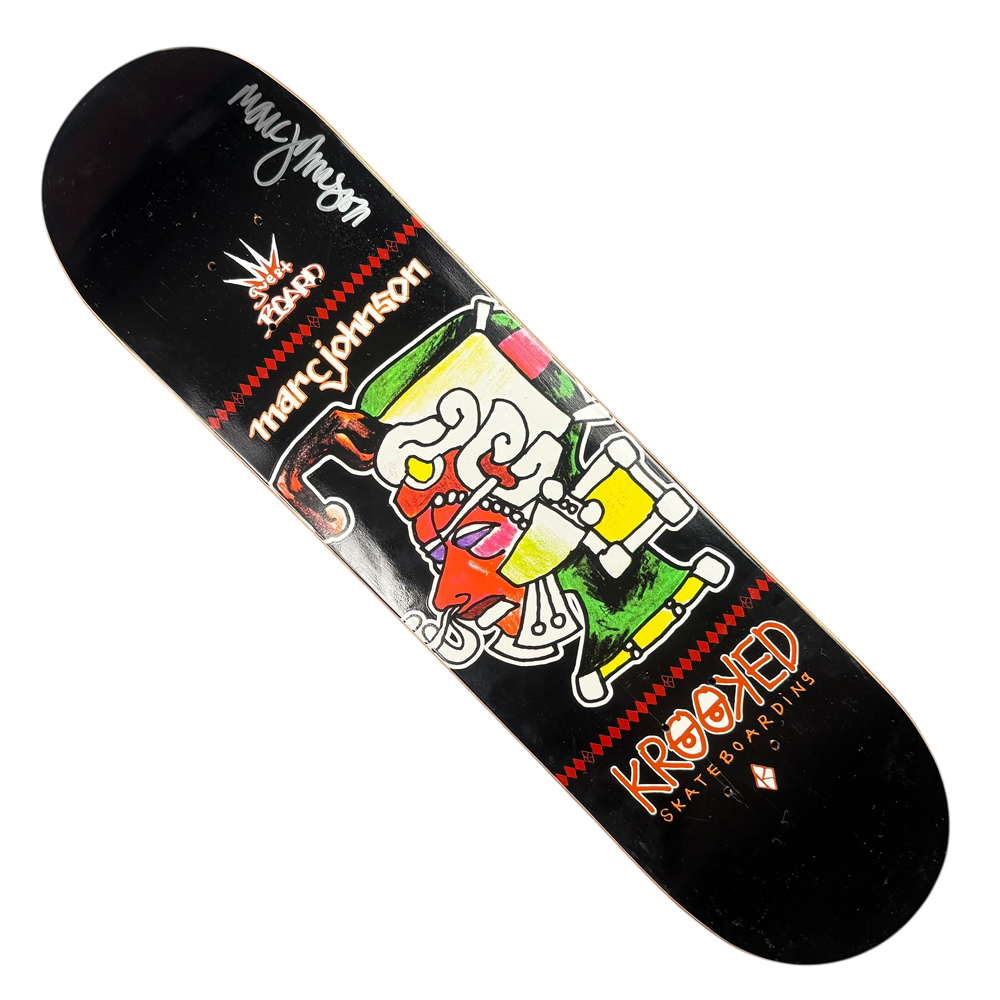 Marc Johnson 26 of 500 Guest Krooked Deck 7.6x30.9 Autographed Collect ...